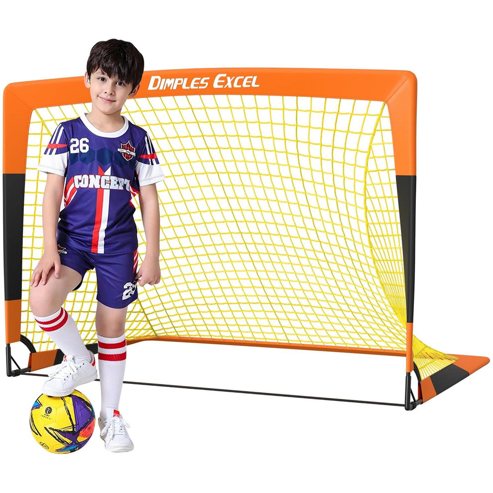Dimples Excel Soccer Goals Kids Soccer Net for Backyard 1 pack,7x5 FT, – DIMPLES EXCEL